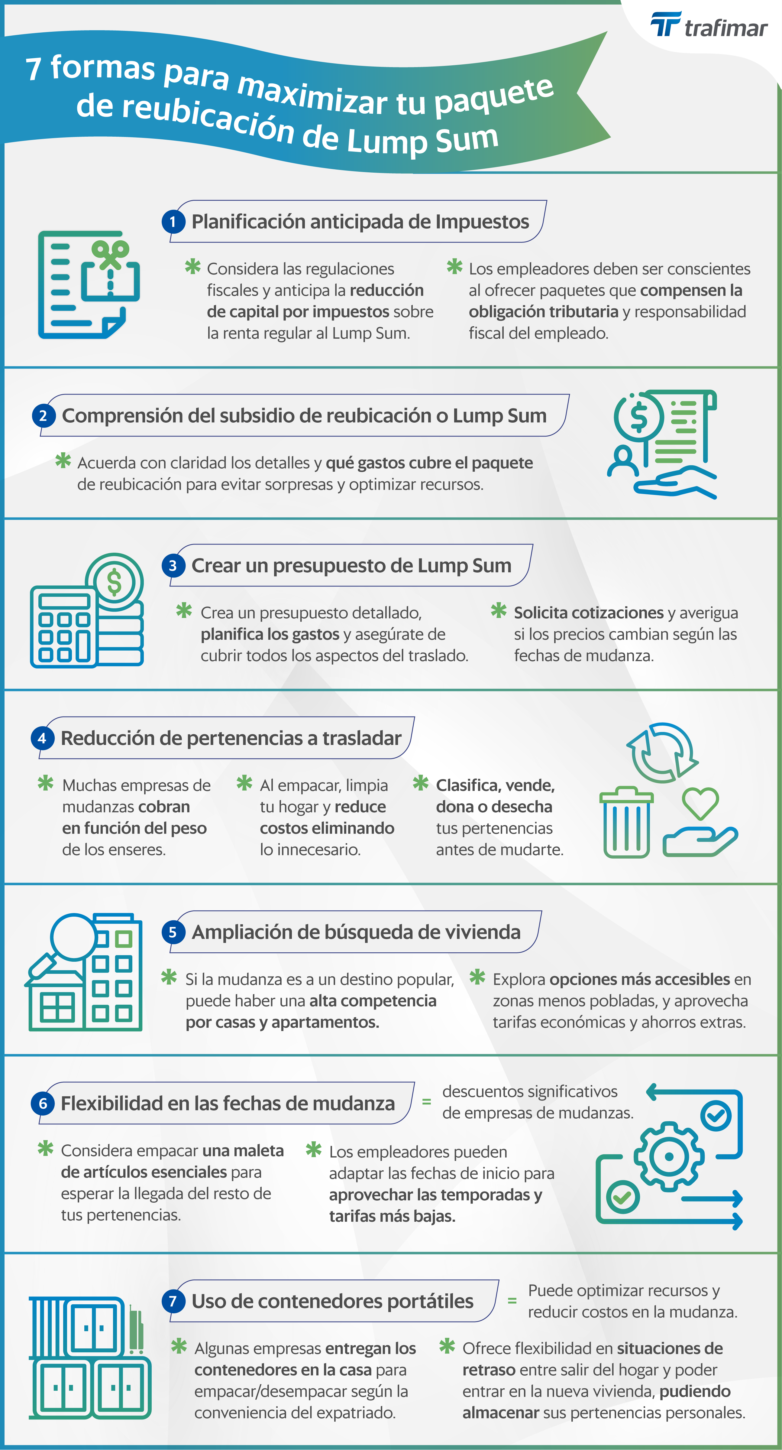 ¿Cómo maximizar tu paquete de reubicación de Lump Sum? (Infografía)